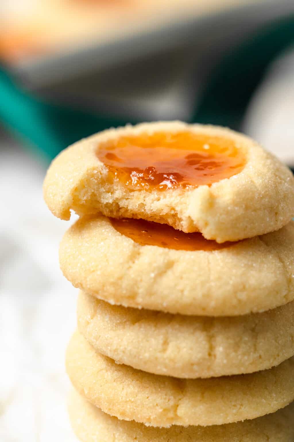 Apricot Filled Thumbprint Cookies Recipe – Dollop of Dough