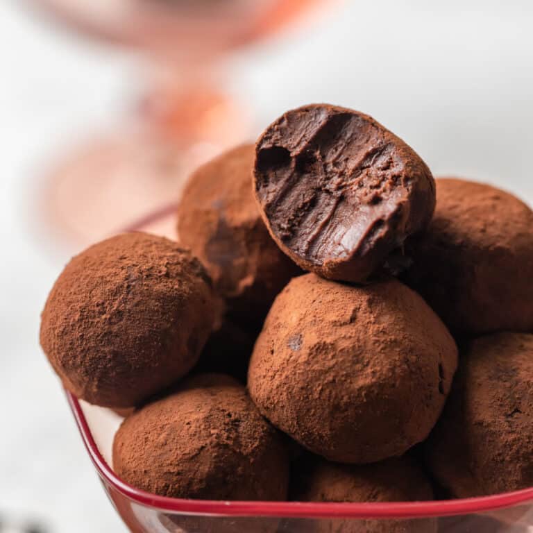 Boozy Bourbon Chocolate Truffles – Dollop of Dough