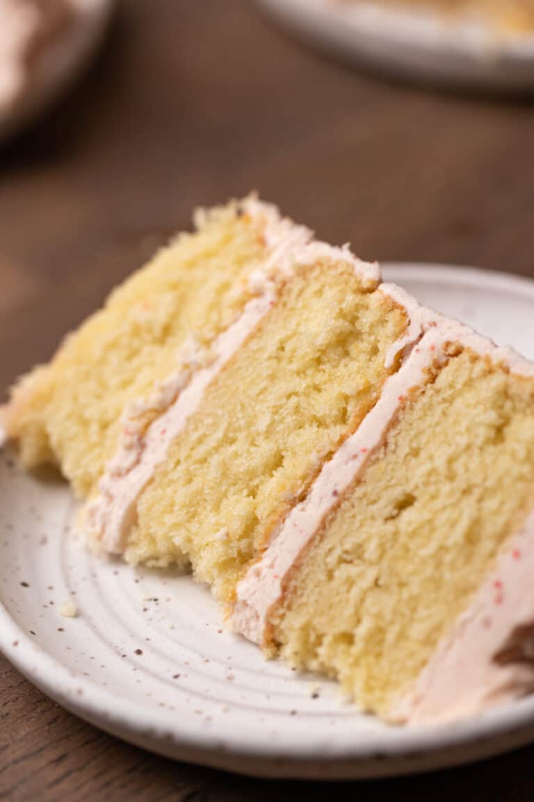 Strawberry Vanilla Cake – Dollop of Dough