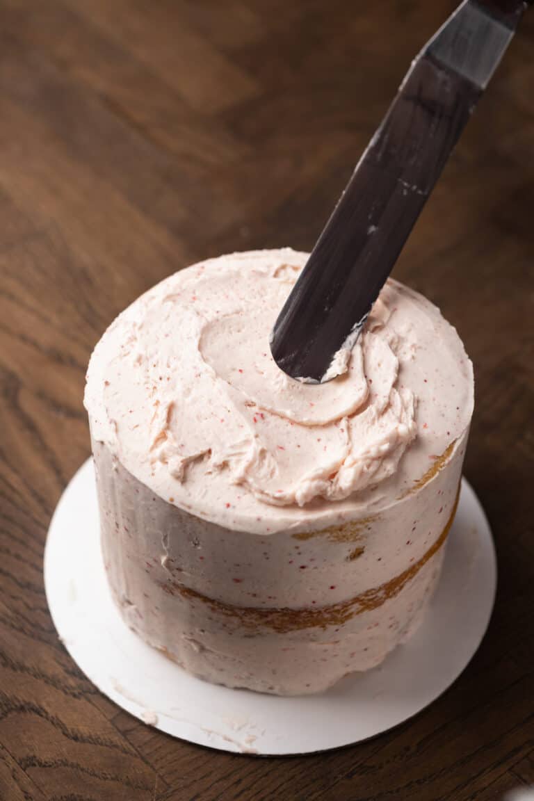 Strawberry Vanilla Cake – Dollop of Dough
