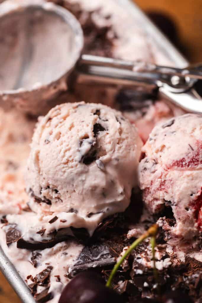 No-Churn Black Forest Ice Cream Recipe – Dollop of Dough