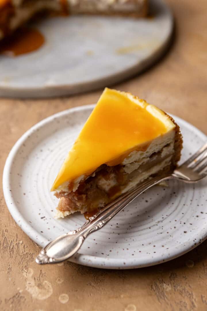 Apple Pie Stuffed Cheesecake – Dollop of Dough