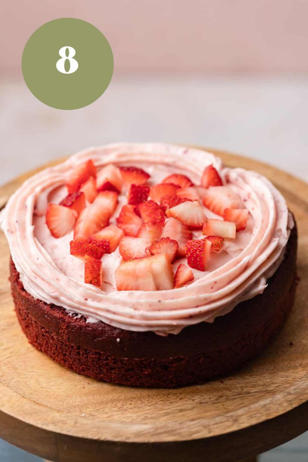 Strawberry Red Velvet Cake – Dollop of Dough