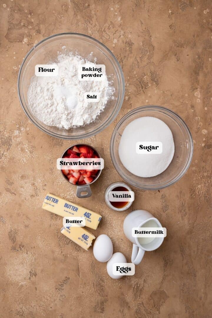 Strawberry Snack Cake – Dollop of Dough