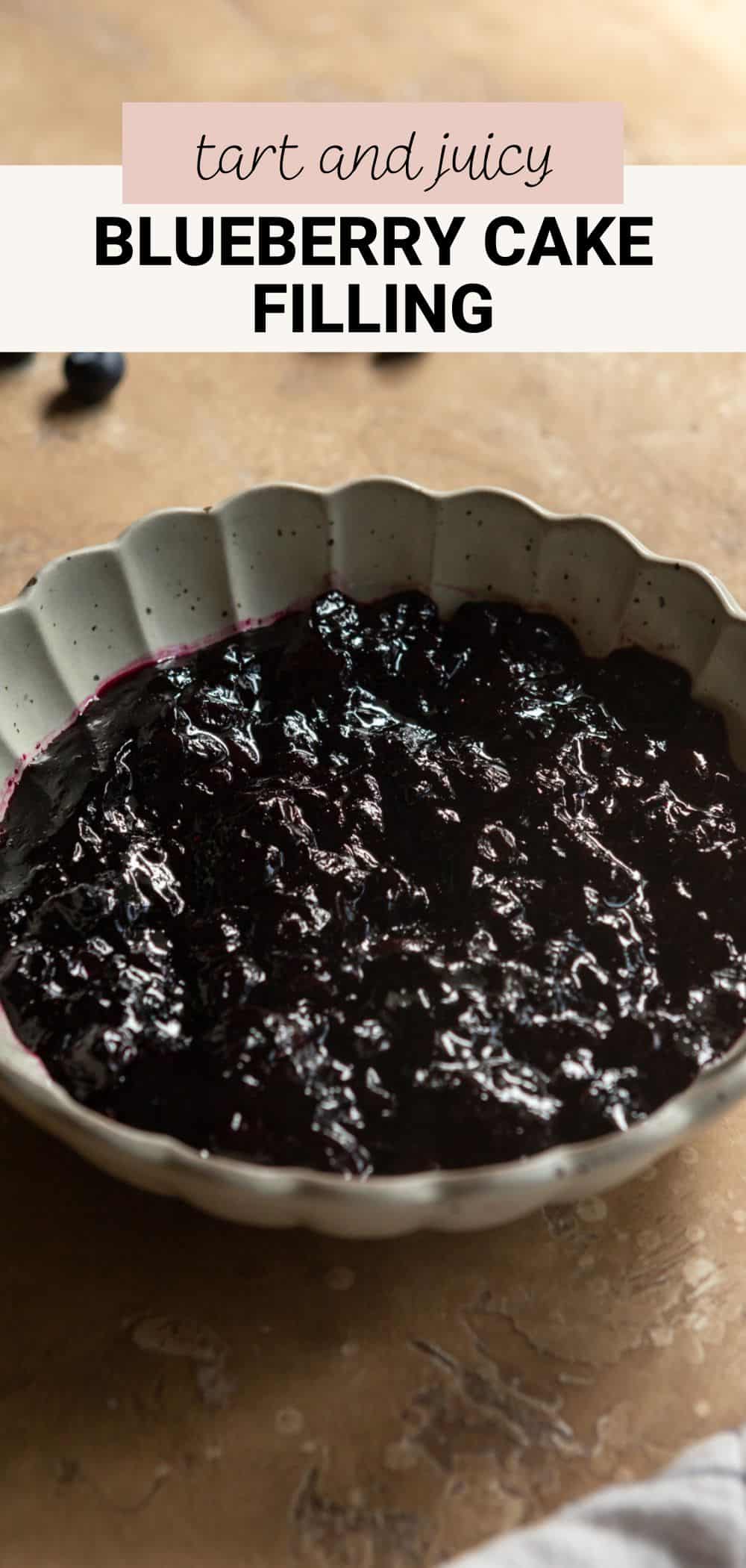 Easy Homemade Blueberry Cake Filling – Dollop of Dough