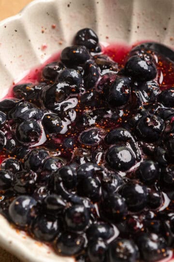 Easy Macerated Blueberries with Lemon Juice – Dollop of Dough