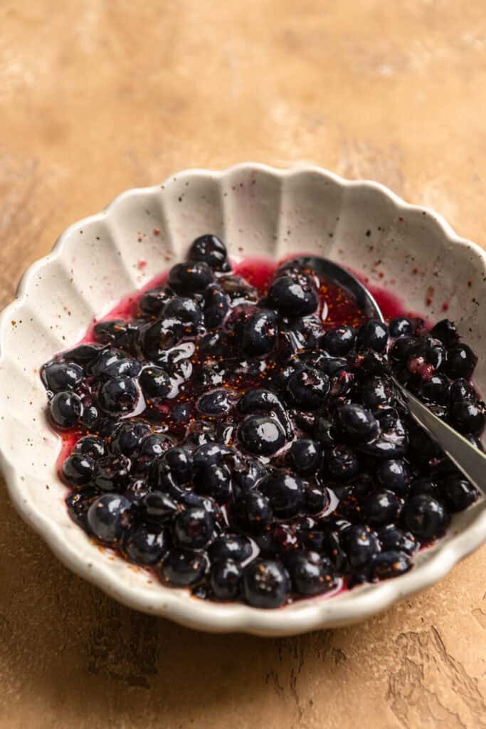 Easy Macerated Blueberries with Lemon Juice – Dollop of Dough