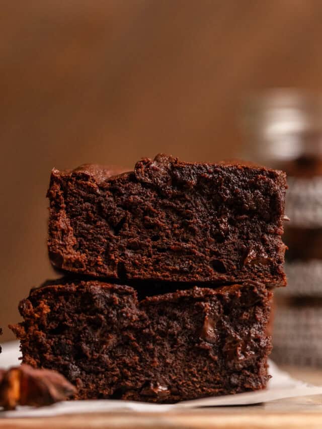 Fudgy Better Than Boxed Brownies without Oil – Dollop of Dough